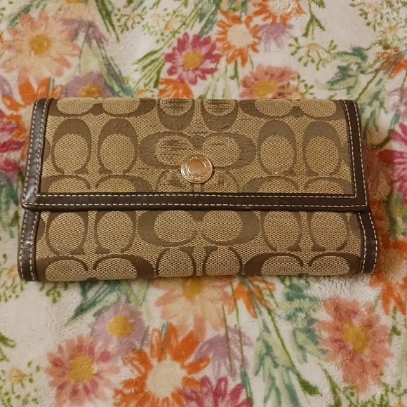 Coach | Bags | Coach Wallet Have Some Spots And Tear | Poshmark